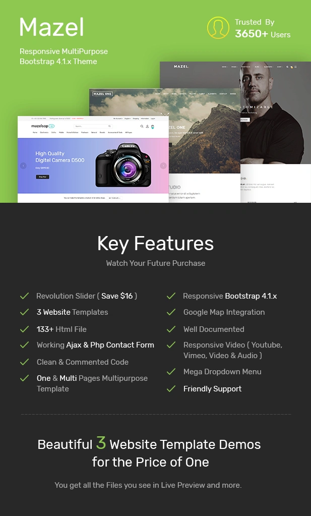Mazel - Multipurpose Bootstrap 4 Template by niletheme Mazel - Multipurpose Bootstrap 4 Template by niletheme